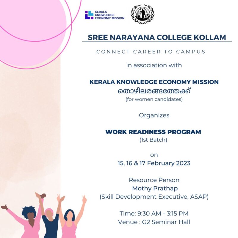 WORK READINESS PROGRAMME – Sree Narayana College